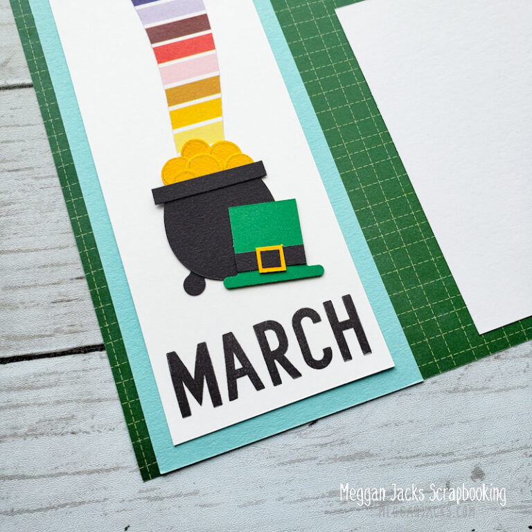 March Pot of Gold Scrapbook Border