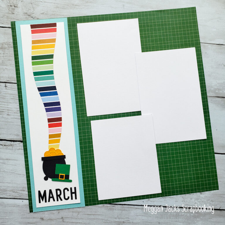 March Pot of Gold Scrapbook Border