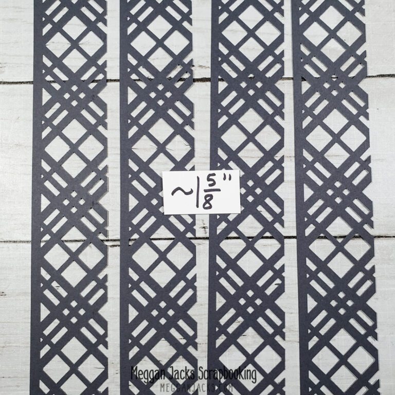 Creative Memories Diagonal Plaid Border Punch Frame Layout