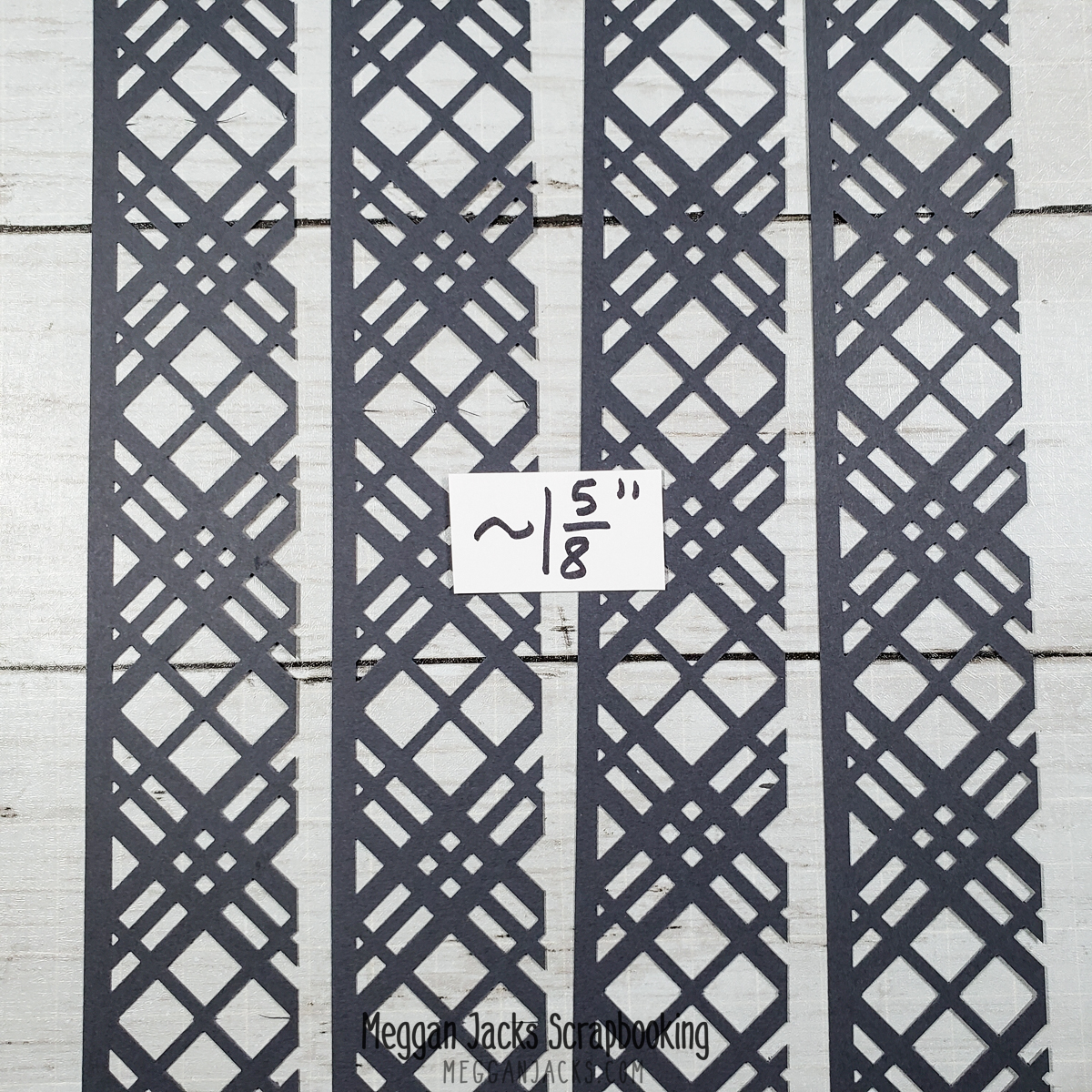 Creative Memories Diagonal Plaid Border Punch Frame Layout