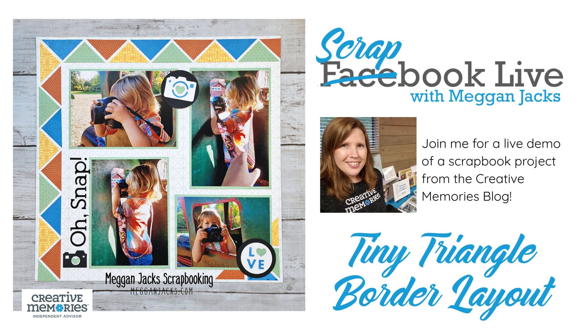 Scrapbook Live – Tiny Triangles Border Layout