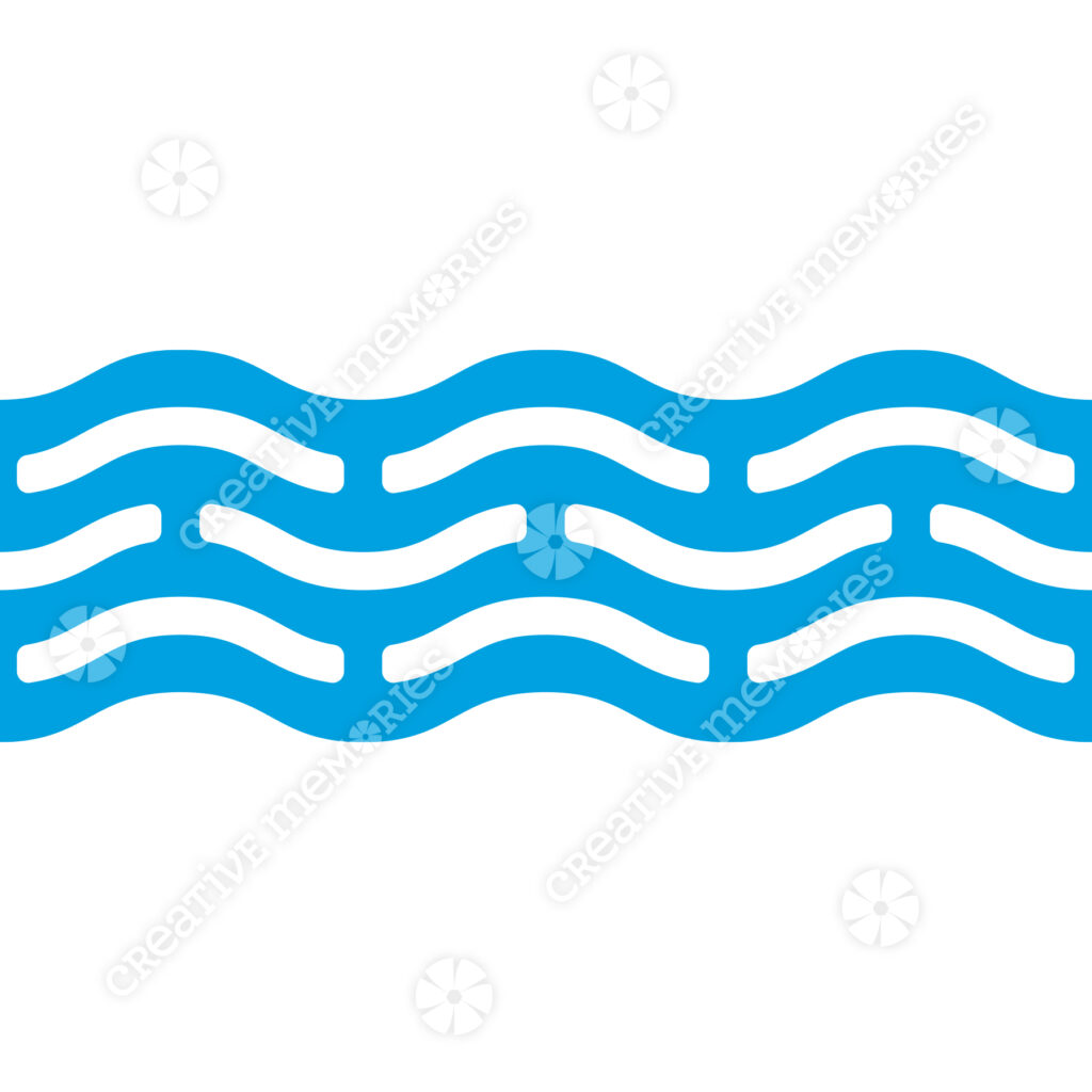 Creative Memories River Wave Border Punch