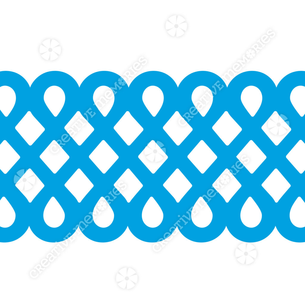 Creative Memories Teardrop Lattice Border Punch