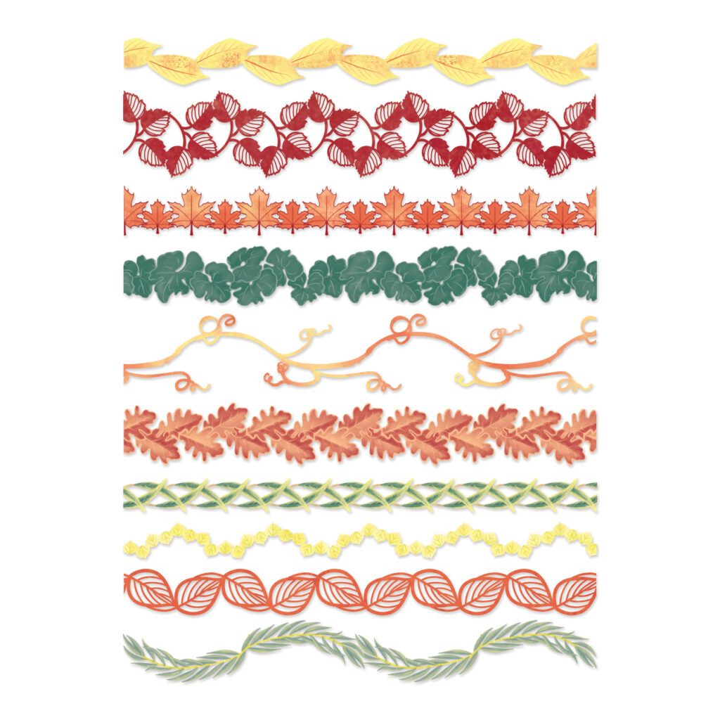 Creative Memories Falling Leaves Laser Cut Borders