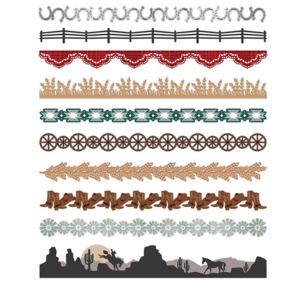 Creative Memories Wide Open Places Laser Cut Borders