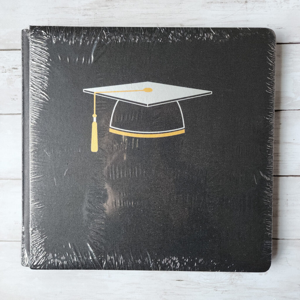 Creative Memories 12 x 12 Ebony Black Graduation Cap Album