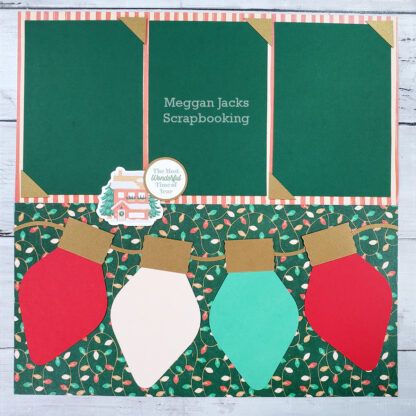 Christmas Lights with Creative Memories Custom Cutting System