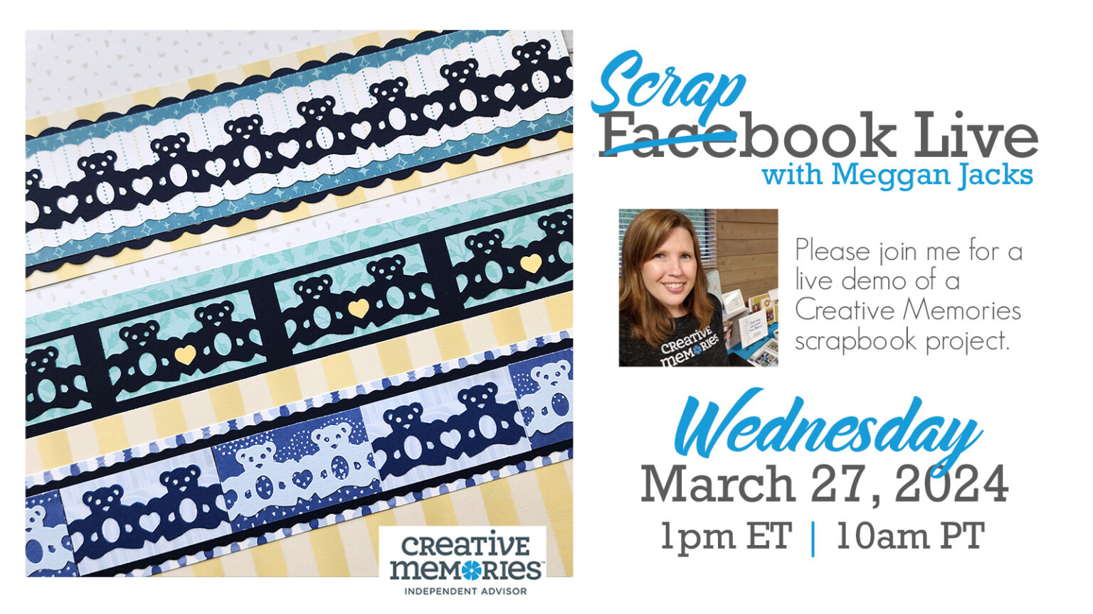 Scrapbook Live with Meggan March 27, 2024