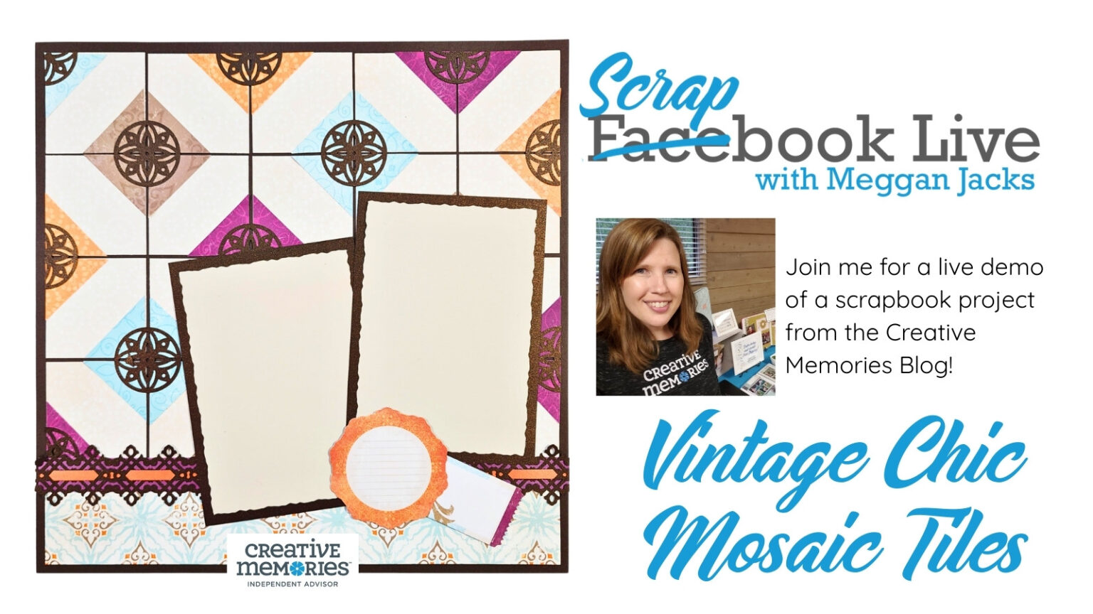 Scrapbook Live: Vintage Chic Mosaic Tile Layout