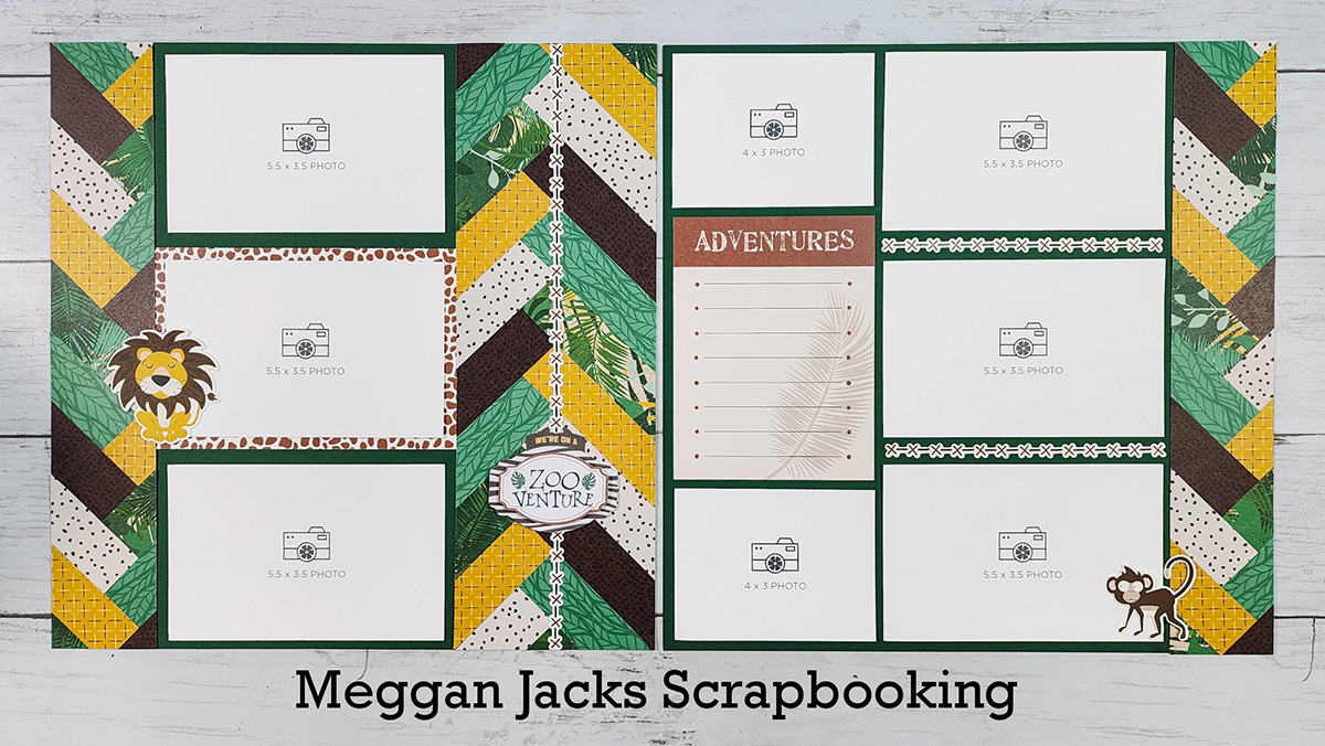 Scrapbook Live with Meggan – Woven Borders Layout