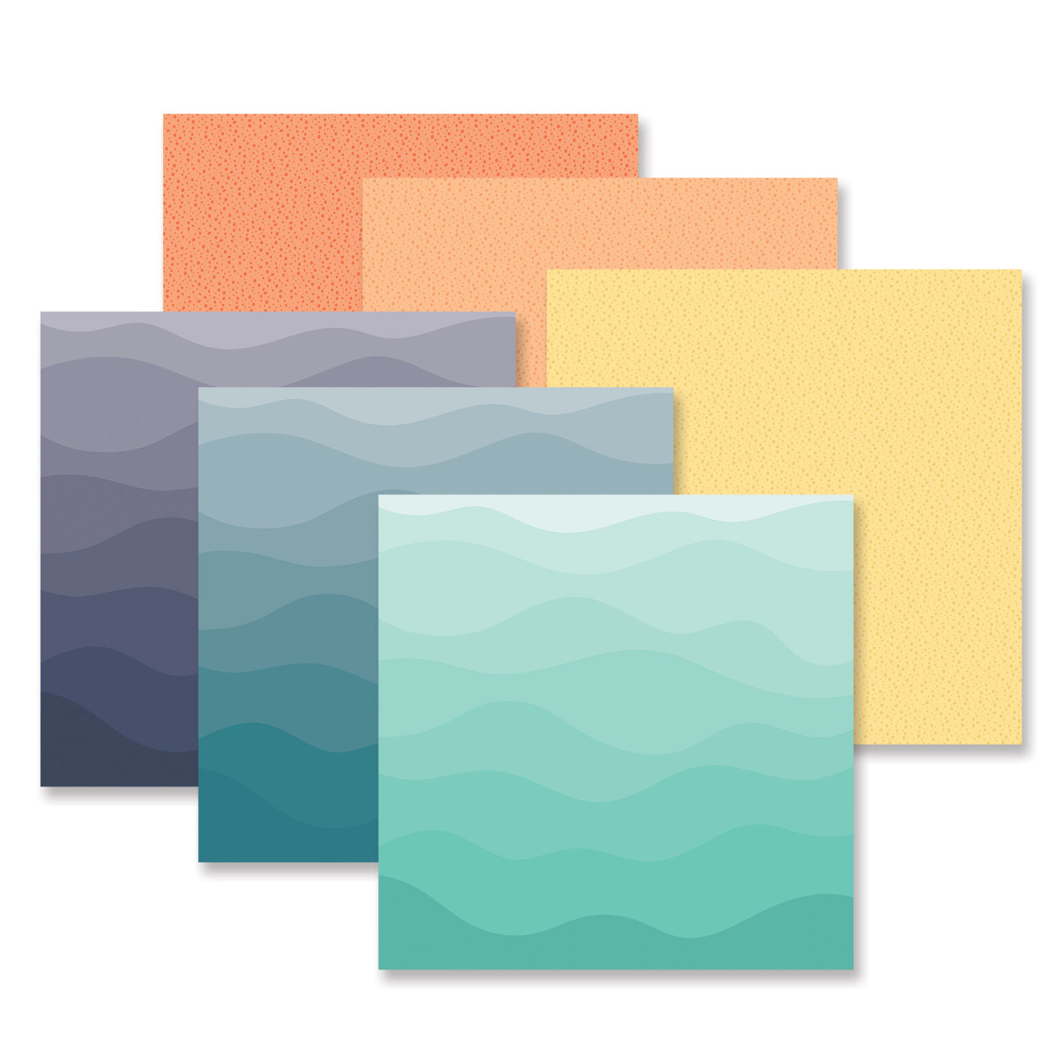 Creative Memories Sun Soaked Tone-on-Tone Paper (6/pk)