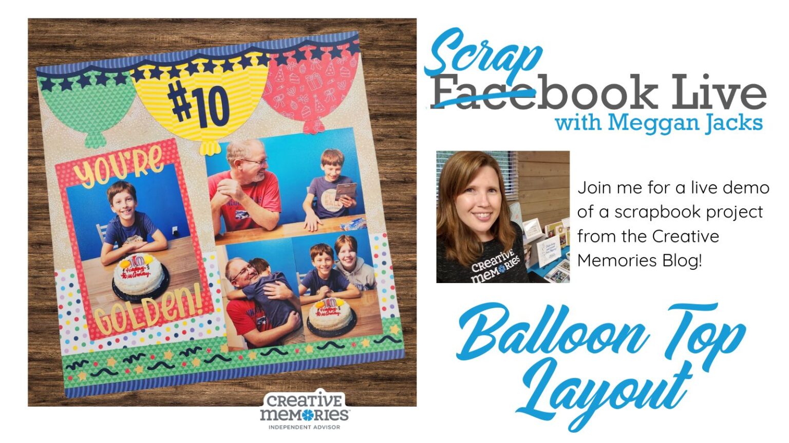 Scrapbook Live – Balloon Top Layout