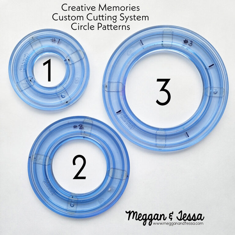 Folded Circle Border with Creative Memories Circle Punch