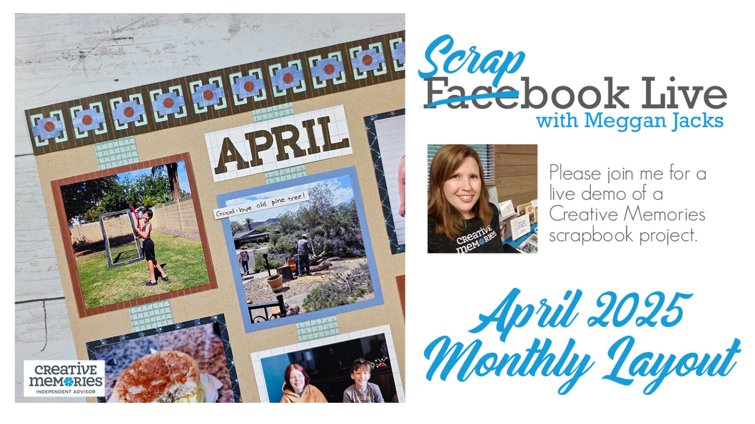 Scrapbook Live – April 2025 Monthly Layout