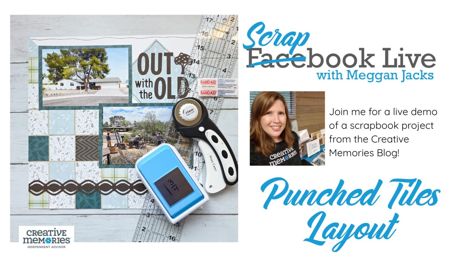 Scrapbook Live: Square Tiles Layout with Creative Memories