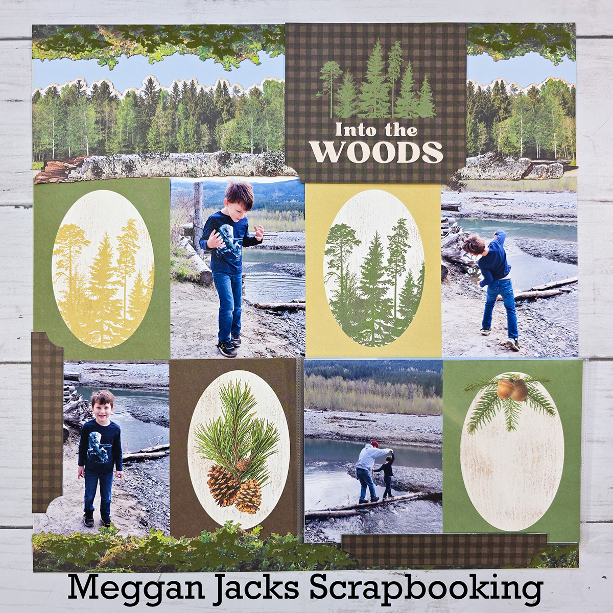 Scrapbook Live: A Mat and Border Happy Layout