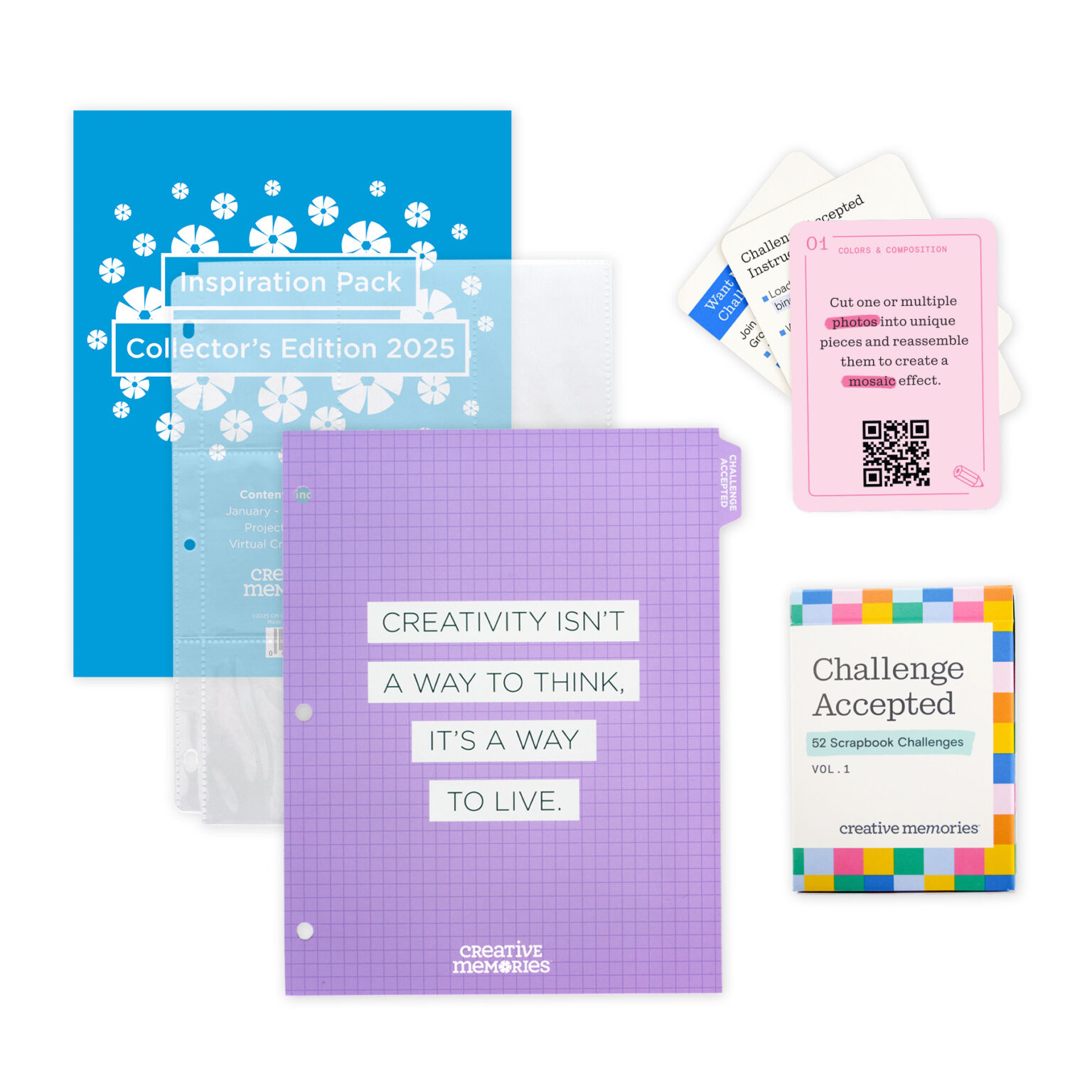 Creative Memories Challenge Accepted Idea Cards & Inspiration Bundle