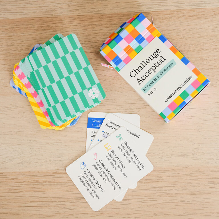 Creative Memories Challenge Accepted Idea Cards & Inspiration Bundle