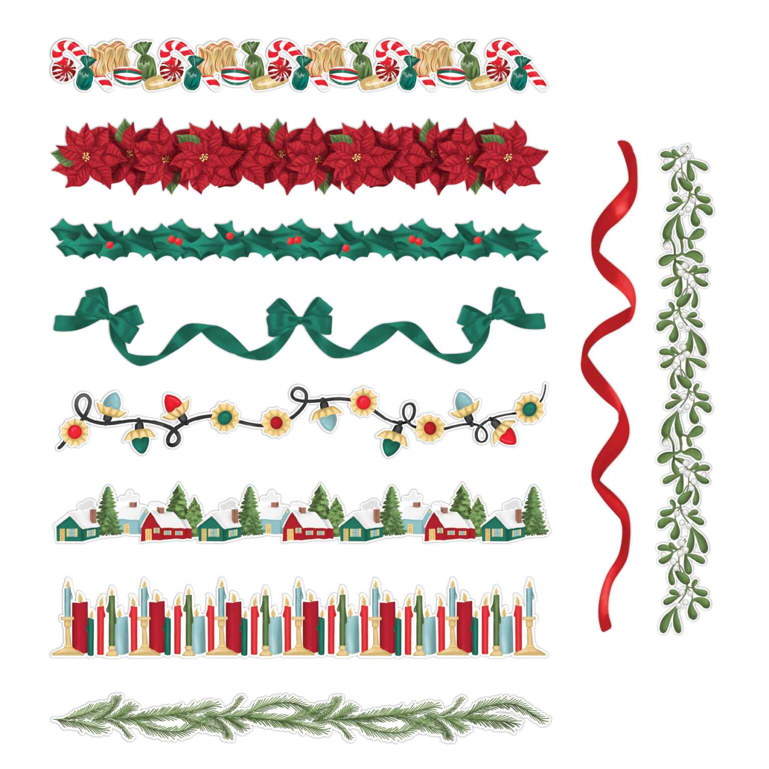 Creative Memories Magic of Christmas Laser Cut Borders (10/pk)