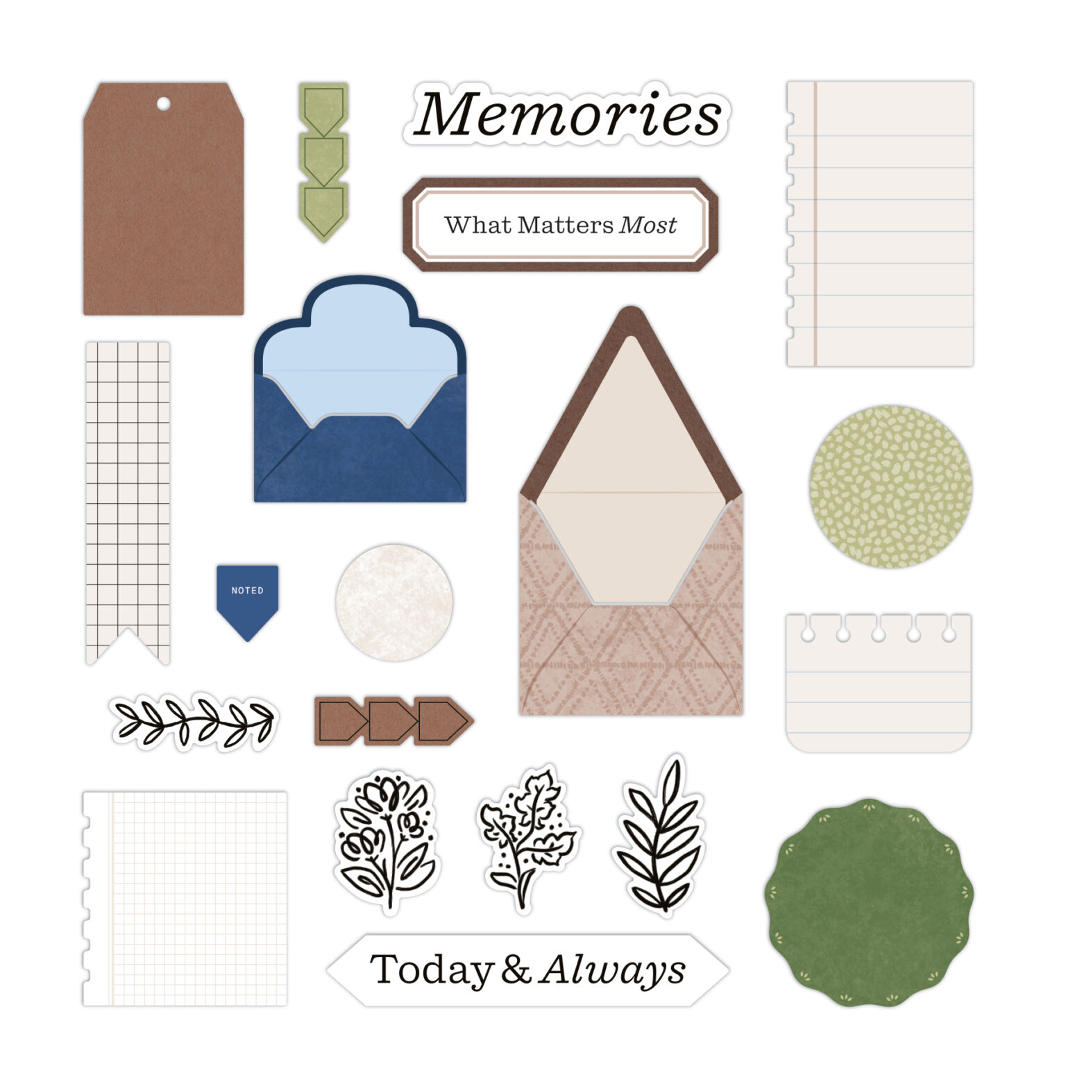 Creative Memories Natural Beginnings Decorative Bundle