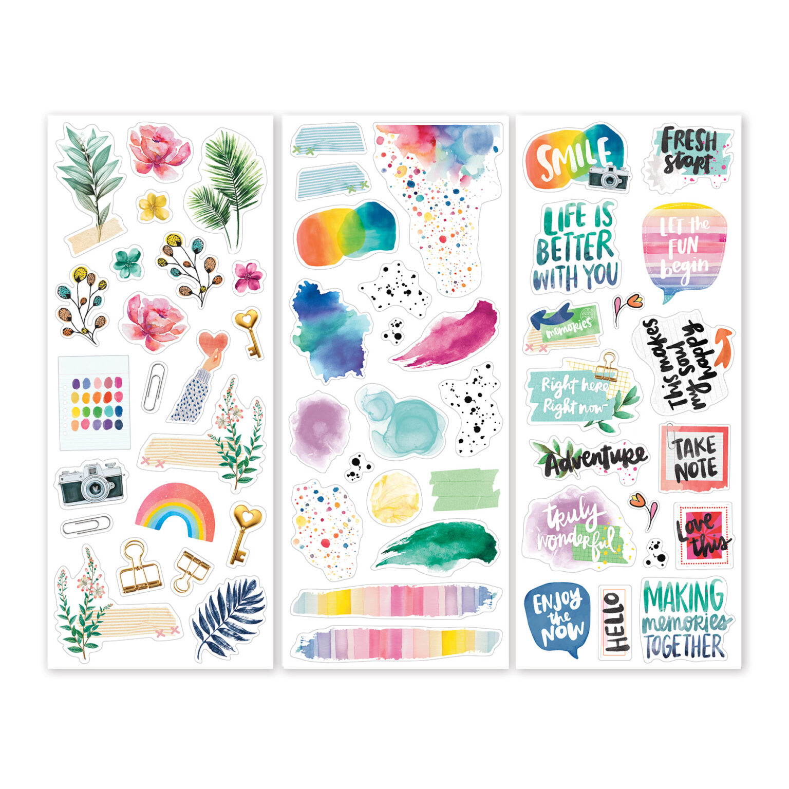 Creative Memories On The Bright Side Clear Stickers