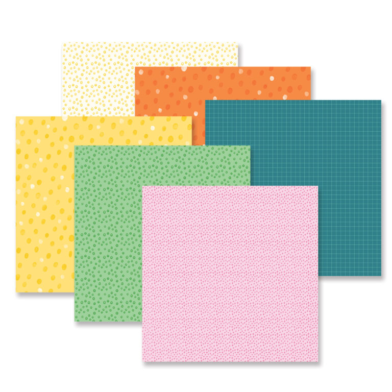 Creative Memories On the Bright Side Tone-on-Tone Paper Pack (12/pk)