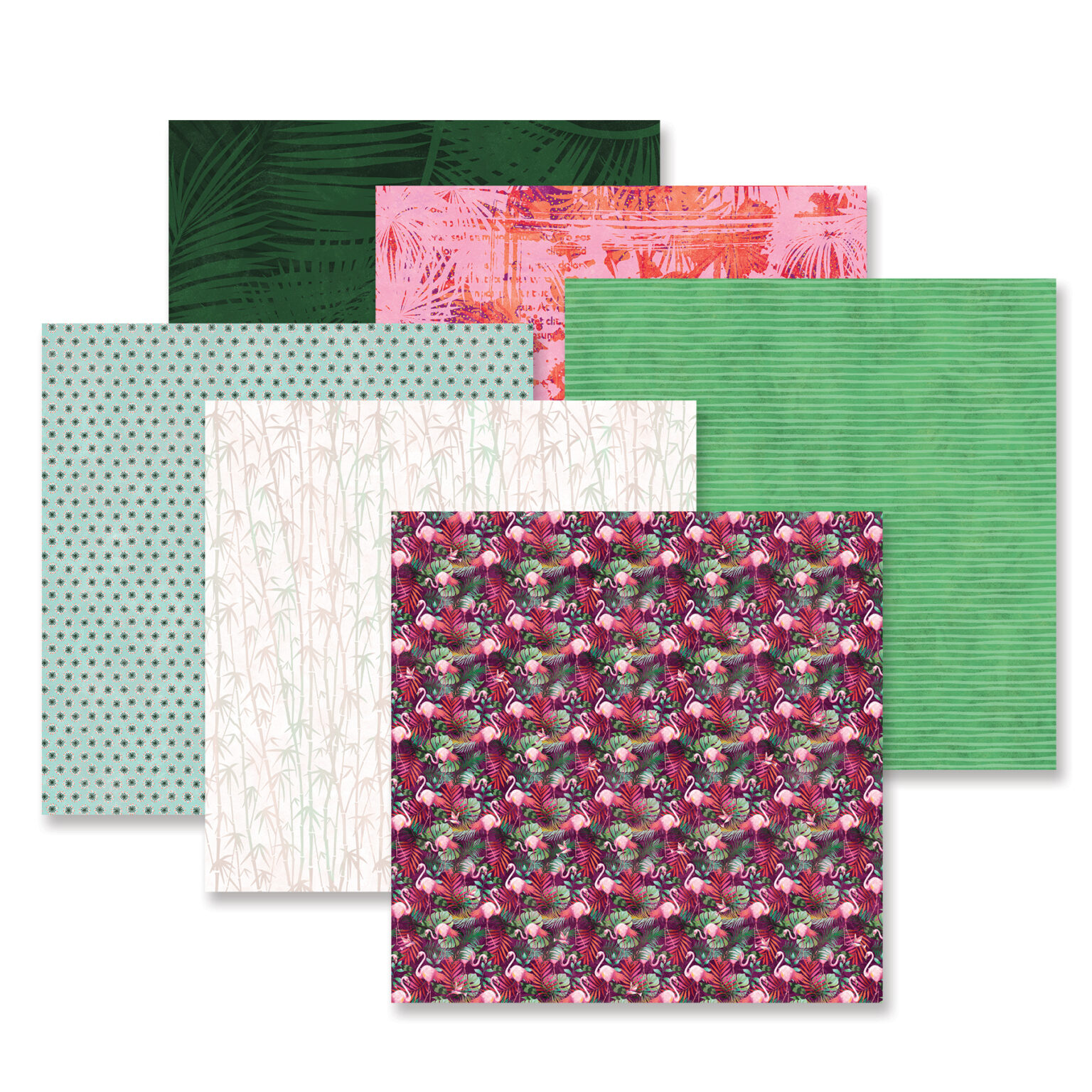 Creative Memories Tropical Garden Designer Paper Pack (12/pk)