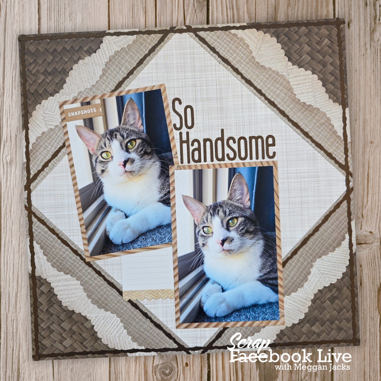 Scrapbook Live – Calming Pattern Chaos in Layouts