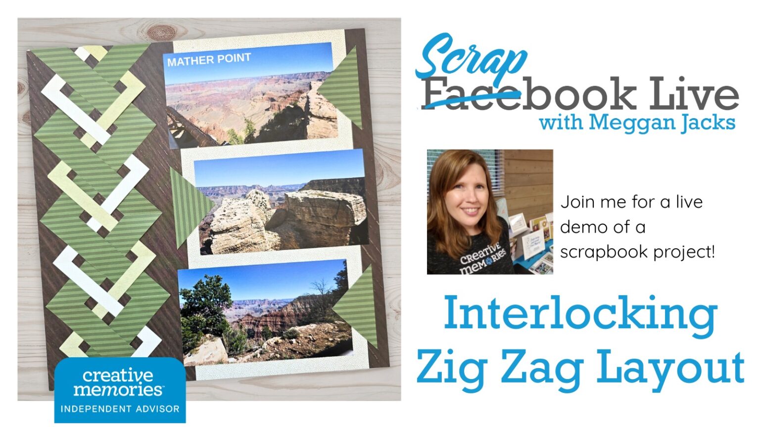 Scrapbook Live: Interlocking Zig Zag Paper Strips