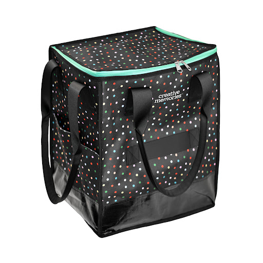 Creative Memories Rolling Utility Bag – Rainbow Dots