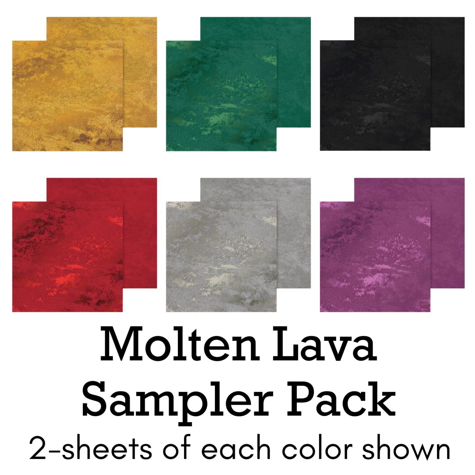 Creative Memories Molten Lava Foiled Paper Sampler Pack